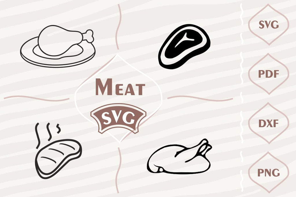 Meat - SVG bundle - So Fontsy