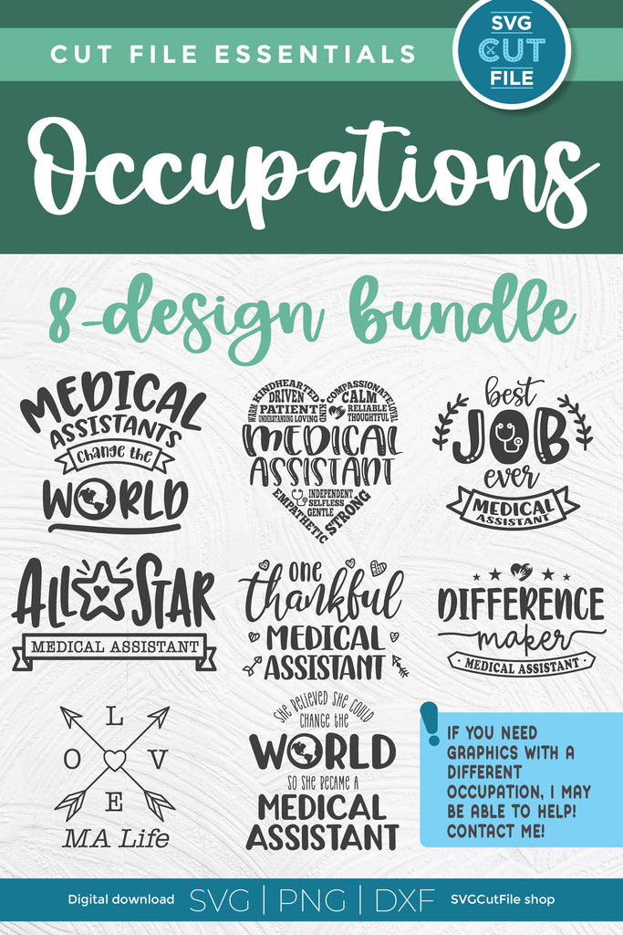 Medical Assistant Bundle SVG - So Fontsy
