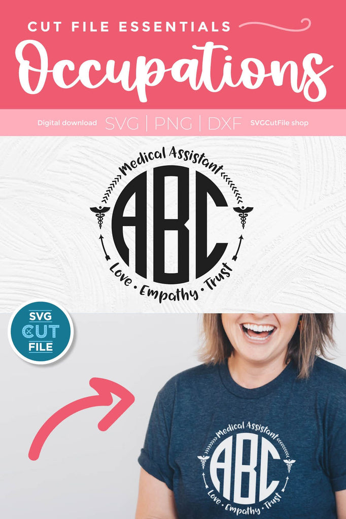 Medical Assistant monogram svg - So Fontsy