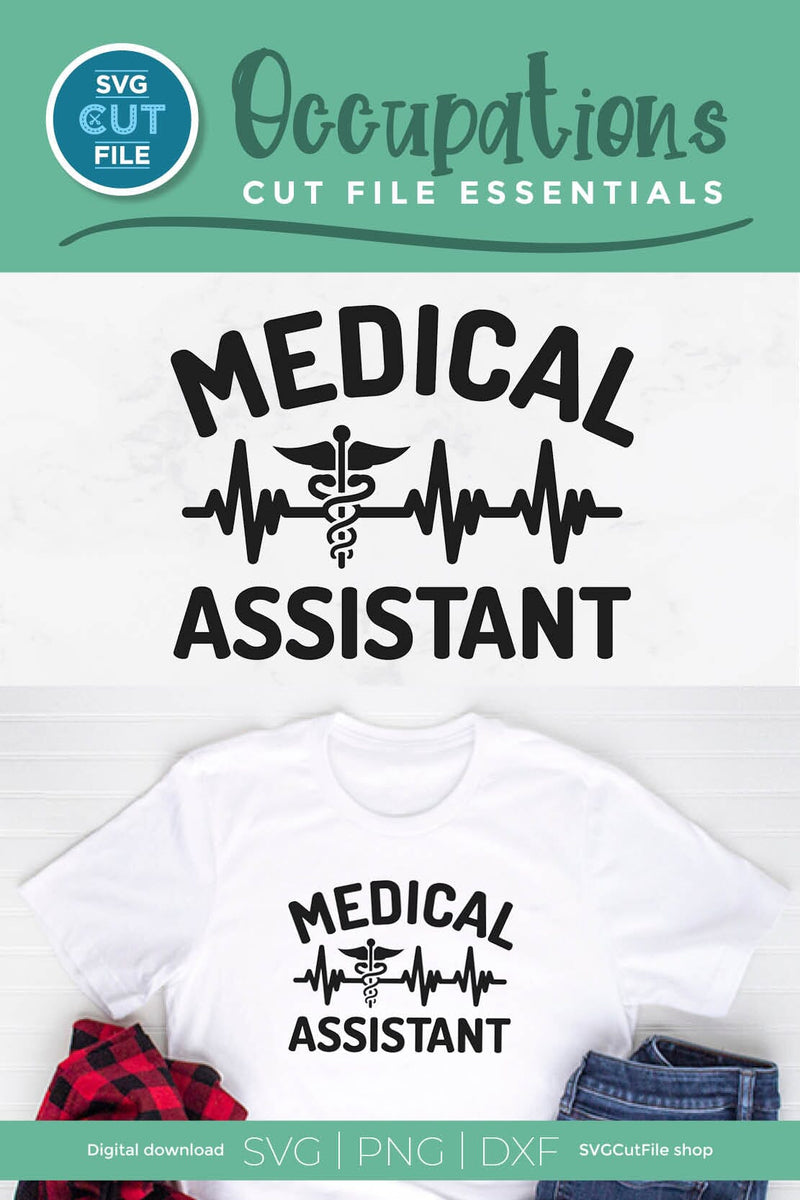 Medical Assistant svg, an MA svg for crafters - So Fontsy