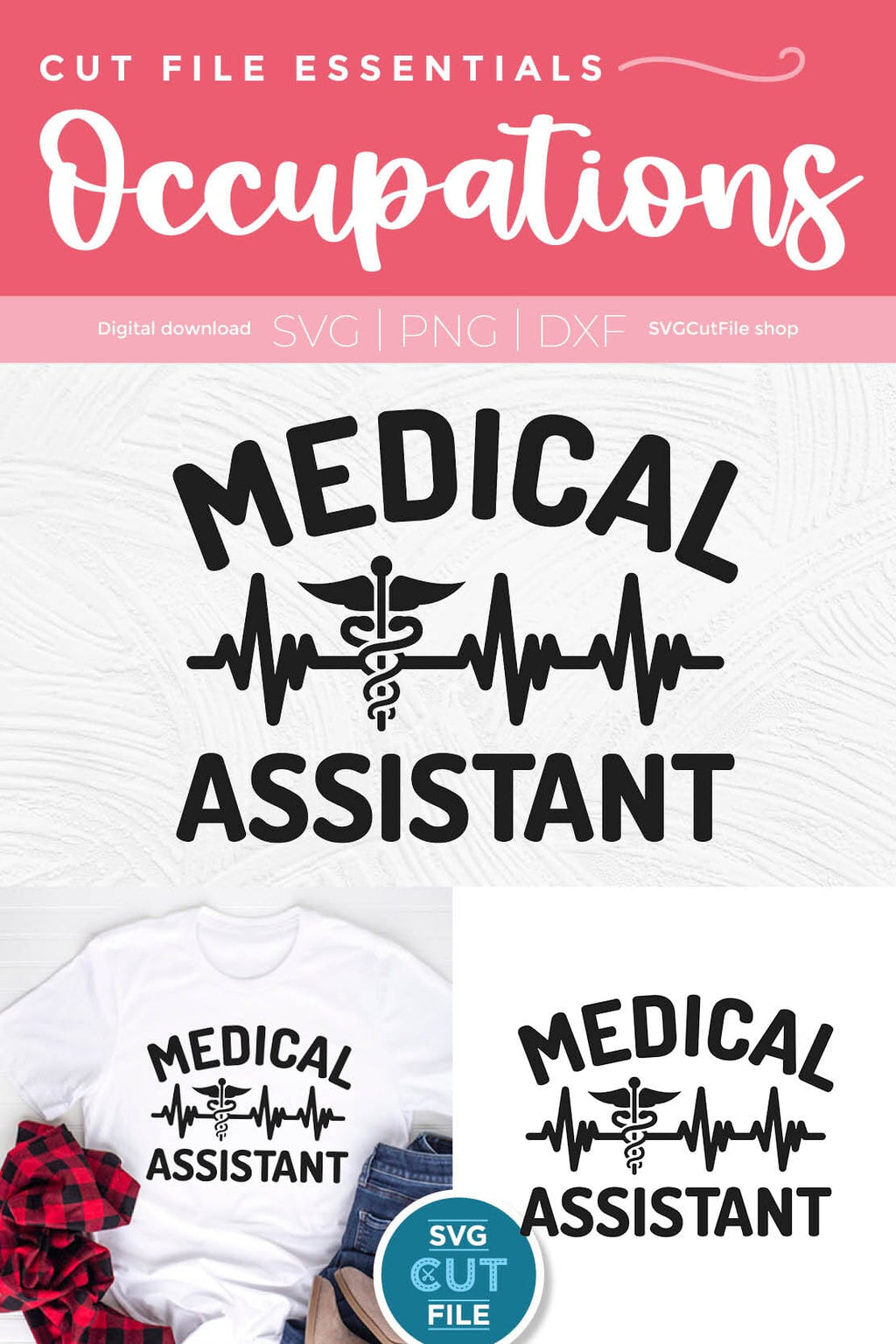 Medical Assistant svg, an MA svg for crafters - So Fontsy