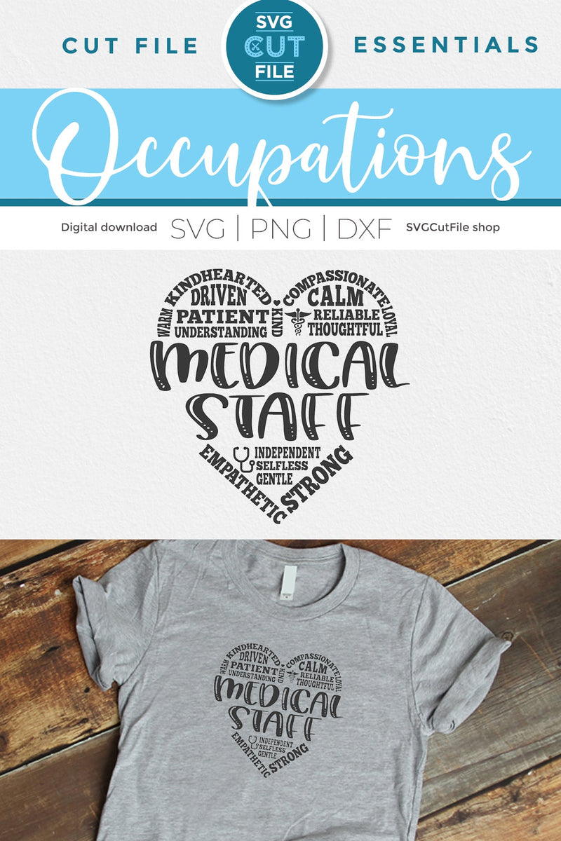 Medical Staff SVG for crafters - So Fontsy