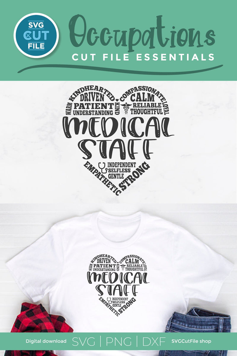 Medical Staff SVG for crafters - So Fontsy