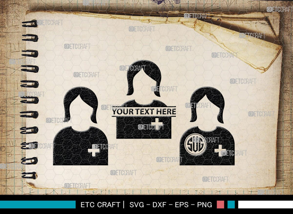 Medical Symbol Monogram, Medical Symbol Silhouette, Medical Symbol SVG ...