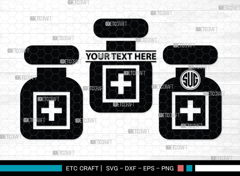 Medical Symbol Monogram, Medical Symbol Silhouette, Medical Symbol SVG ...