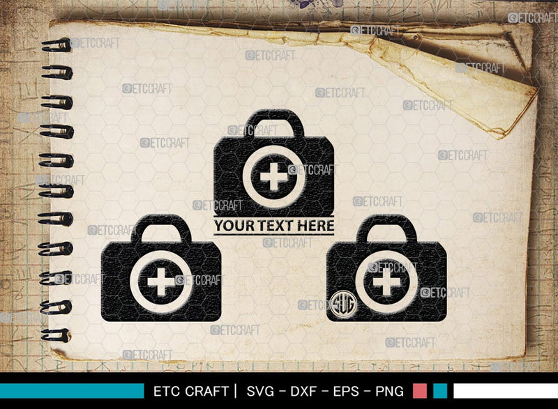 Medical Symbol Monogram, Medical Symbol Silhouette, Medical Symbol SVG ...