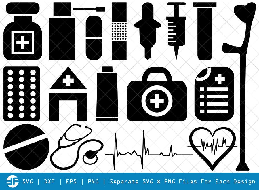 Medical Symbol SVG Cut Files | Hospital Symbol Silhouette - So Fontsy