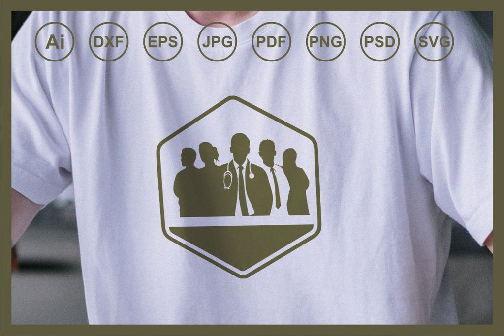 Medical team design illustration - So Fontsy