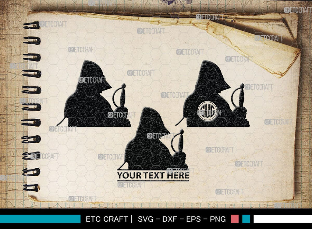 Medieval Knight Monogram, Medieval Knight Silhouette, Medieval Knight ...