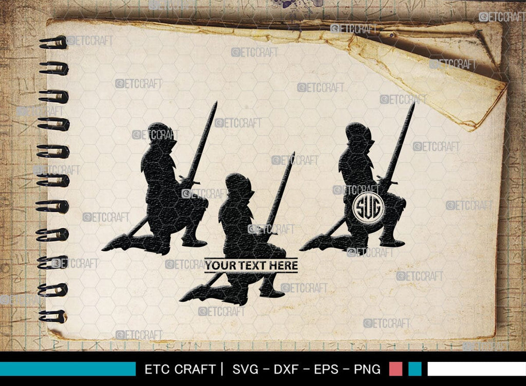Medieval Knight Monogram, Medieval Knight Silhouette, Medieval Knight ...