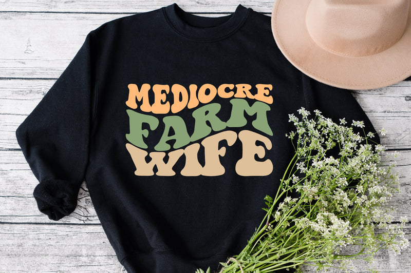 Mediocre Farm Wife svg, Farmer's Wife svg, Farmer Wife Life svg, svg ...