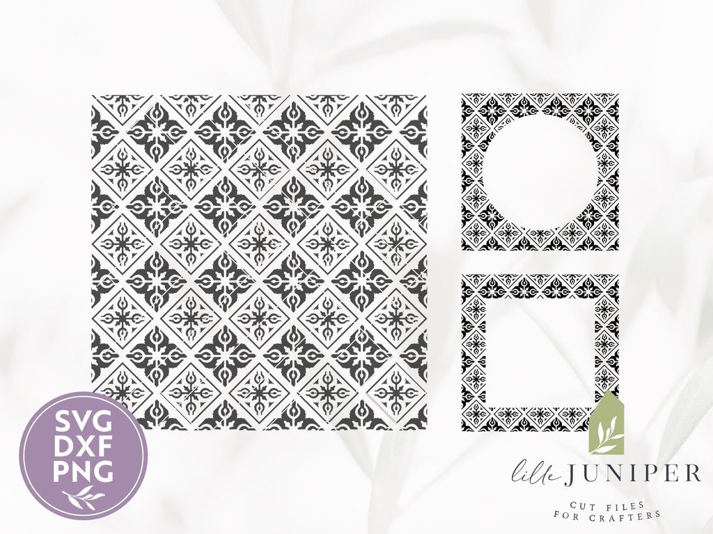 Mediterranean Tile SVG | Tile Pattern SVG | Farmhouse Sign Design - So ...