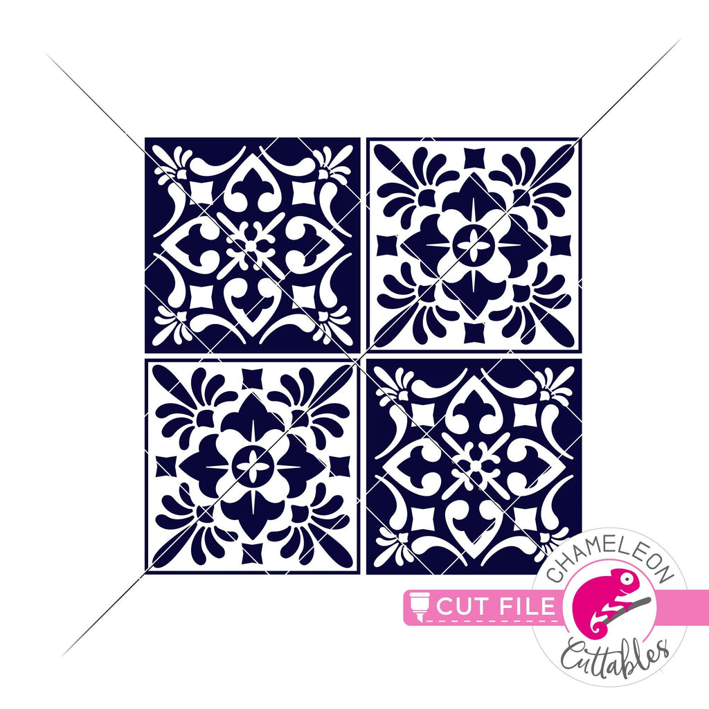Mediterranean tiles svg png dxf - So Fontsy