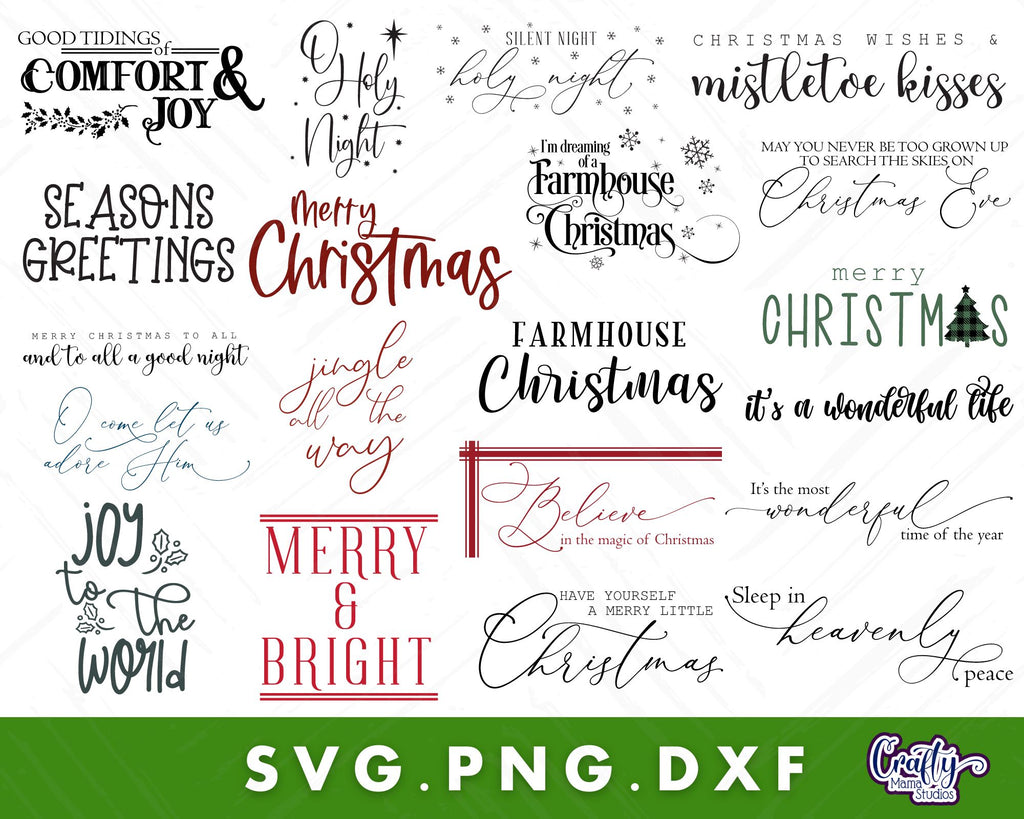MEGA Christmas Svg Bundle #1 | Christmas Sign | Holiday Svg - So Fontsy