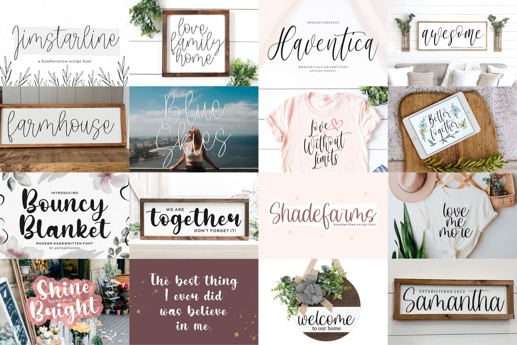 Mega Collections Font Bundle - So Fontsy