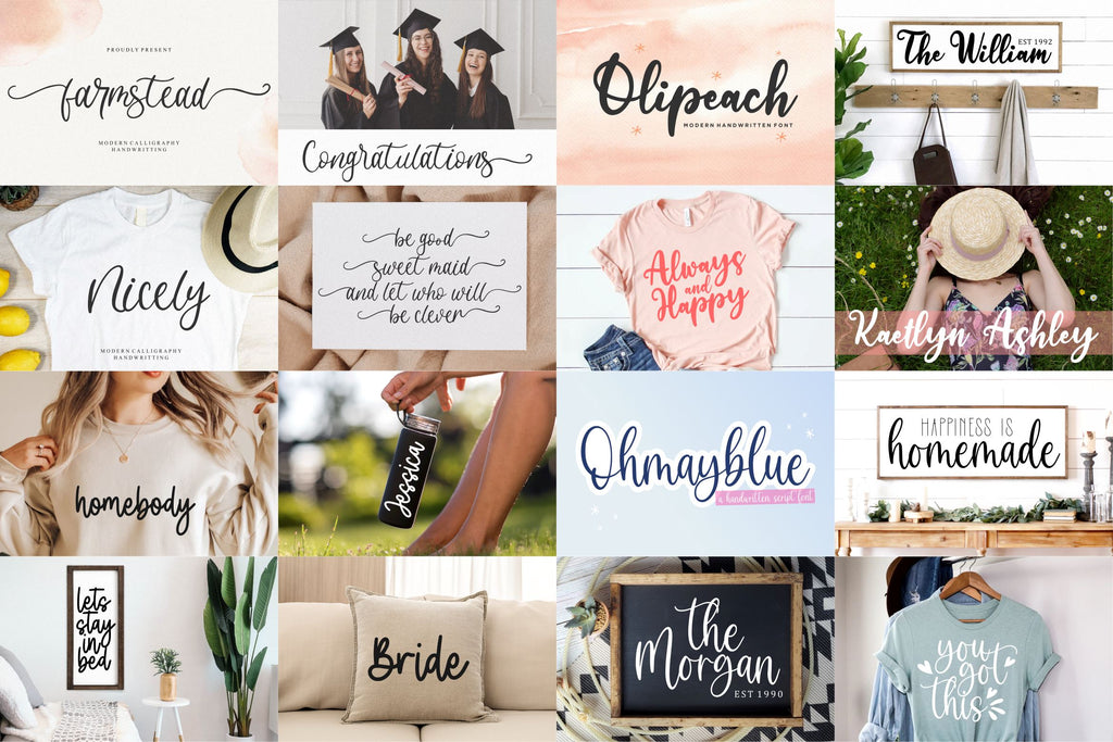 Mega Collections Font Bundle - So Fontsy