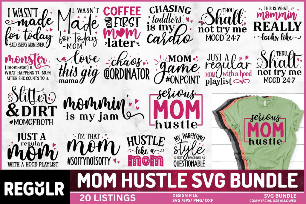 MEGA Mothers Day Sublimation Bundle, Mom SVG Design Bundle - So Fontsy