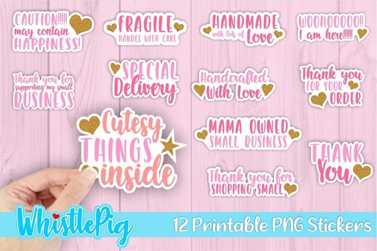 Mega Printable Stickers Bundle - Small Business Stickers - Packaging ...