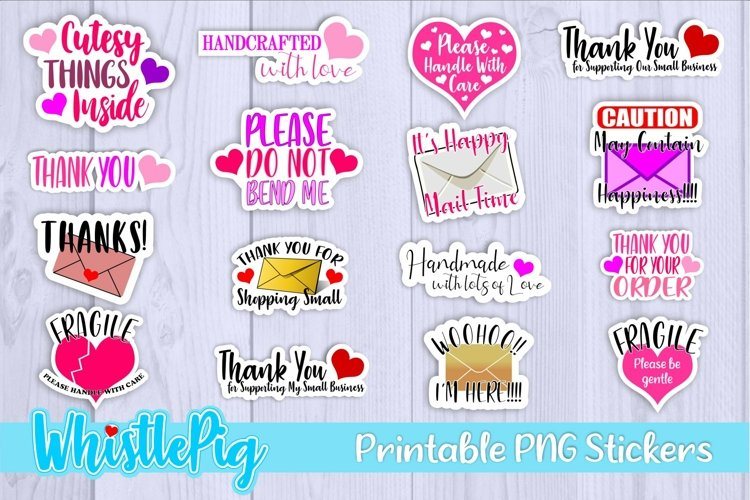 Mega Printable Stickers Bundle - Small Business Stickers - Packaging ...