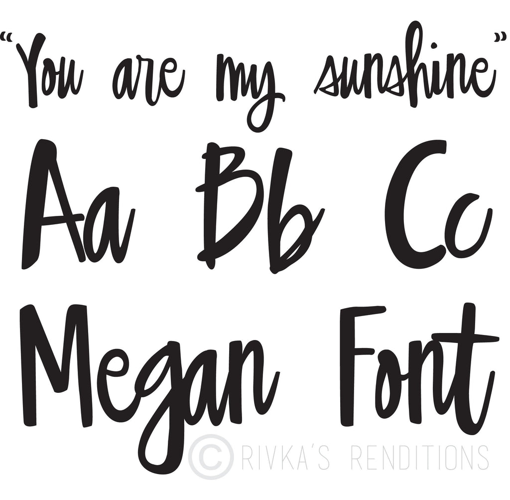 Megan Font - So Fontsy