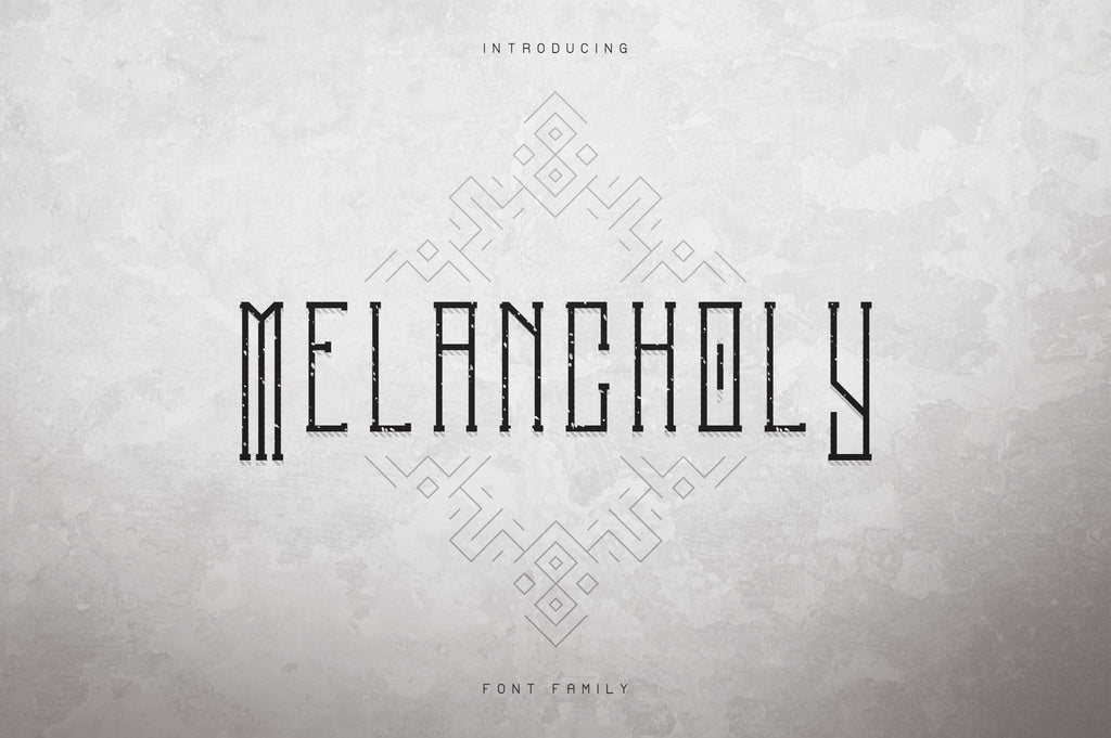 Melancholy Display Typeface + Extra - So Fontsy