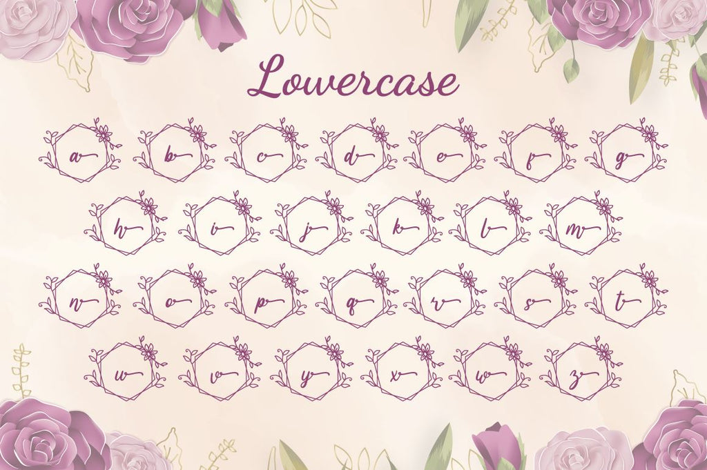 Melati Monogram - So Fontsy