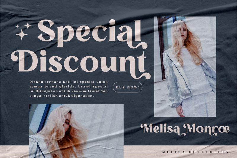 MELISA Typeface - So Fontsy