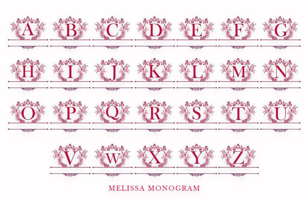 Melissa Monogram - So Fontsy