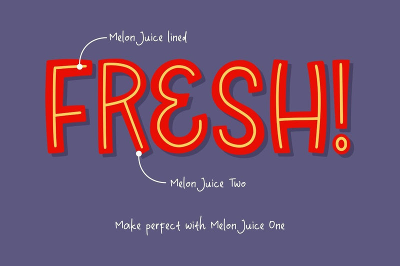 Melon Juice – Freshty Font - So Fontsy