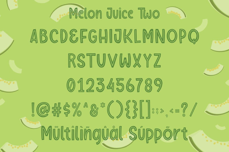 Melon Juice – Freshty Font - So Fontsy