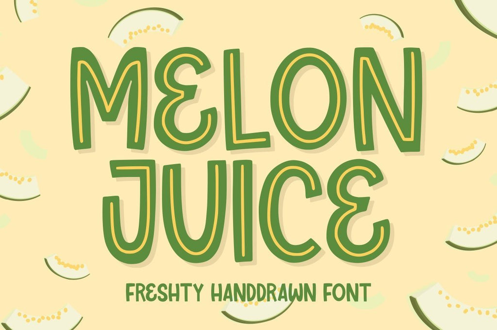 Melon Juice – Freshty Font - So Fontsy