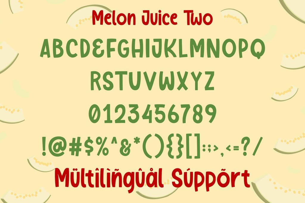 Melon Juice – Freshty Font - So Fontsy