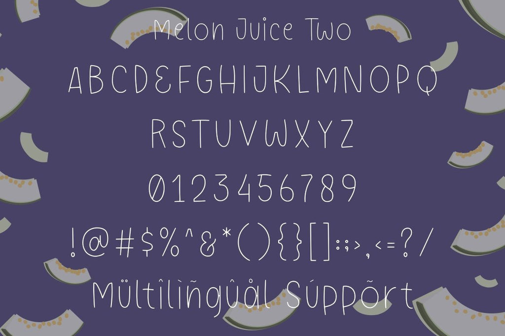 Melon Juice – Freshty Font - So Fontsy