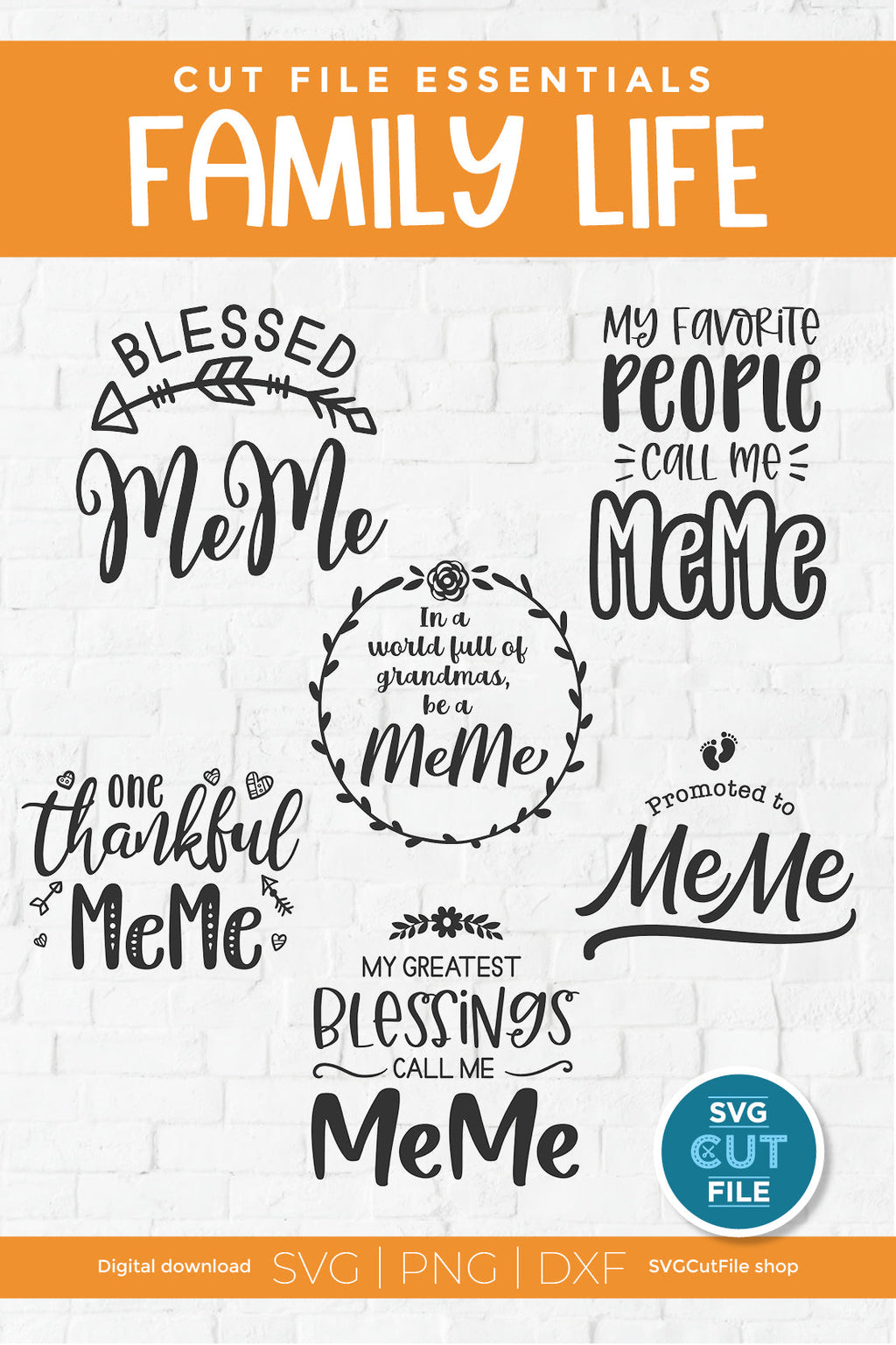 MeMe svg, MeMe bundle svg, best Me Me ever, svg dxf png - So Fontsy