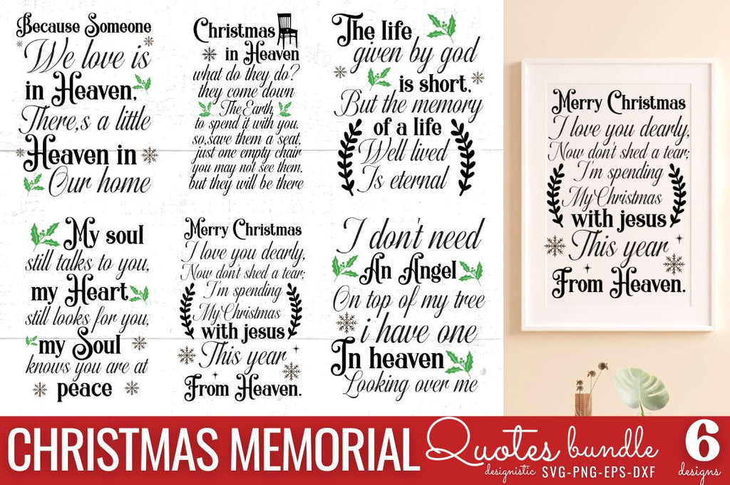 Memorial Quotes SVG bundle - So Fontsy