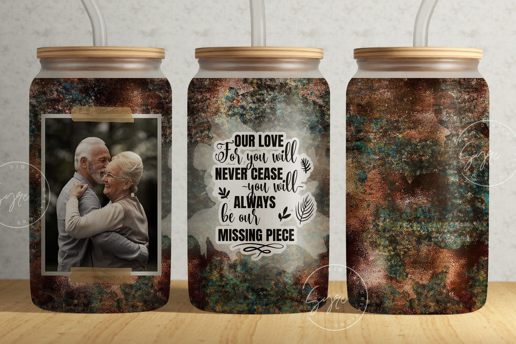 Memorial Tumbler Png Wrap, 16 oz Libbey Glass Can Tumbler, Your Wings ...