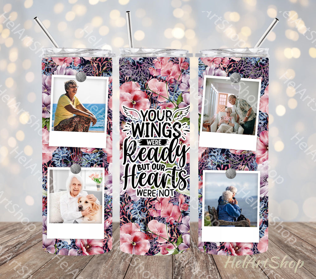 Memorial Tumbler Png Wrap | Sublimation Png - So Fontsy