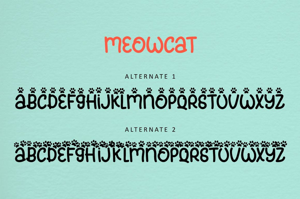 Meowcats - Handwritten Font - So Fontsy