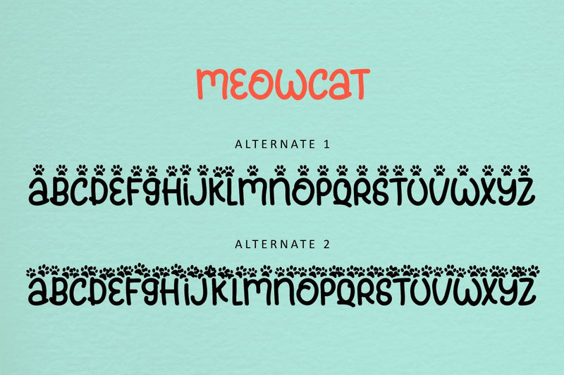 Meowcats - Handwritten Font - So Fontsy