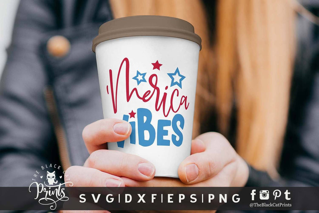 'Merica Vibes | Funny 4th of July cut file - So Fontsy