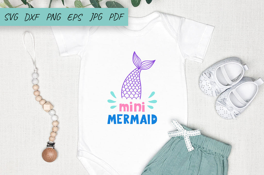 Mermaid Mama and Mini, Mermaid Tail SVG, Mermaid SVG file - So Fontsy