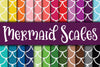 Mermaid Scales Digital Paper Designs - Seamless - So Fontsy