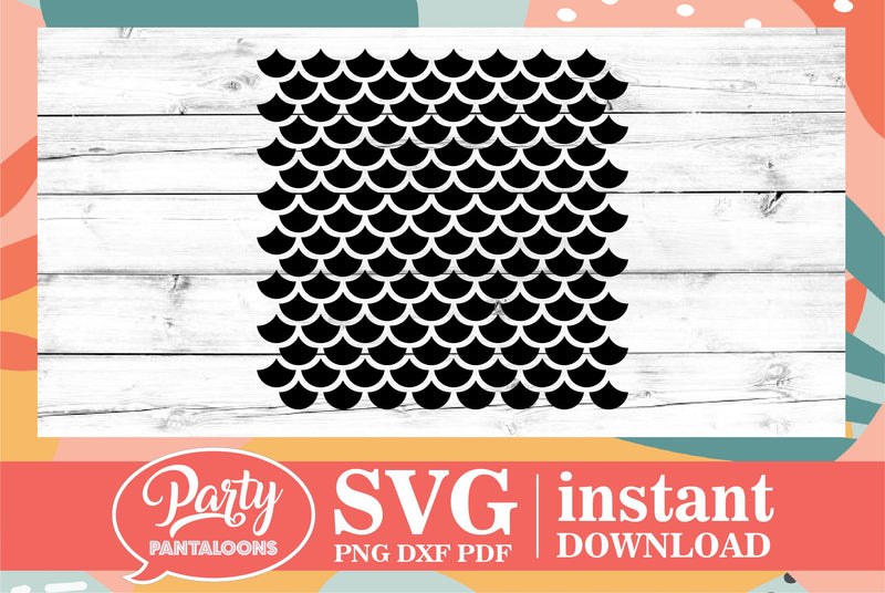 MERMAID SCALES STENCIL | pattern stencil SVG - So Fontsy