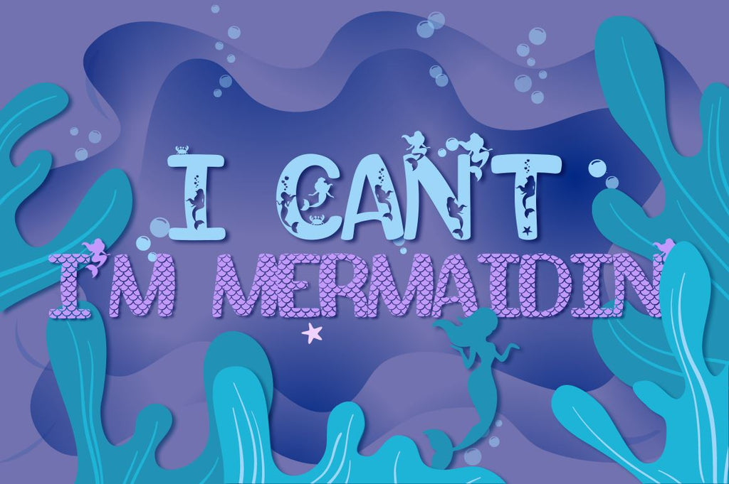 Mermaid Story & Mermaid Scales Font Duo + Bonus Extras - So Fontsy