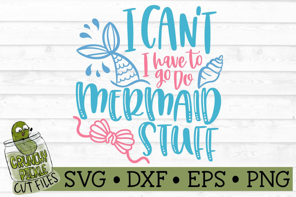 Mermaid Stuff Beach SVG Cut File - So Fontsy
