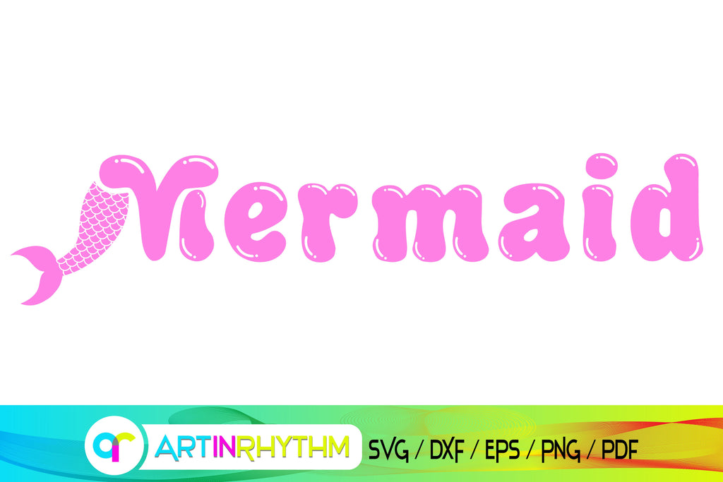 mermaid svg bundle, princess svg, monogram - So Fontsy