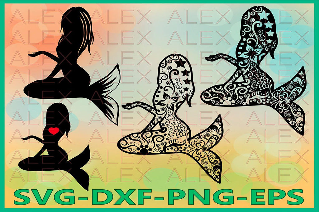 Mermaid SVG, Flourish - So Fontsy