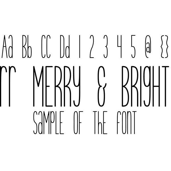 Merry and Bright - (Regular) Font - So Fontsy