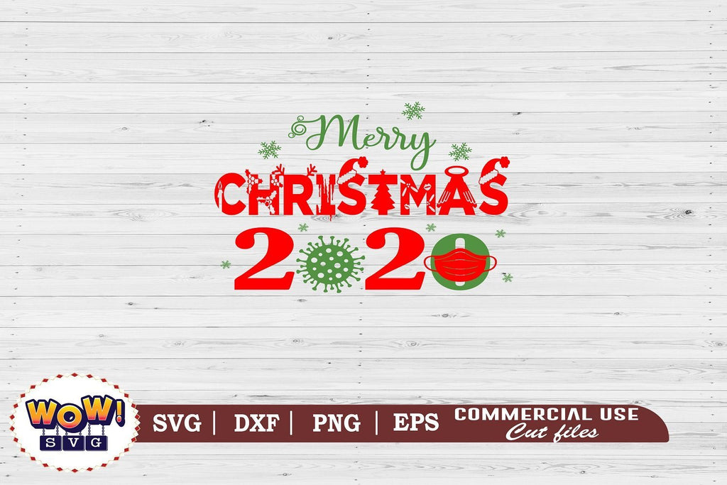 Merry Christmas 2020 svg, Christmas svg, Dxf, Png - So Fontsy