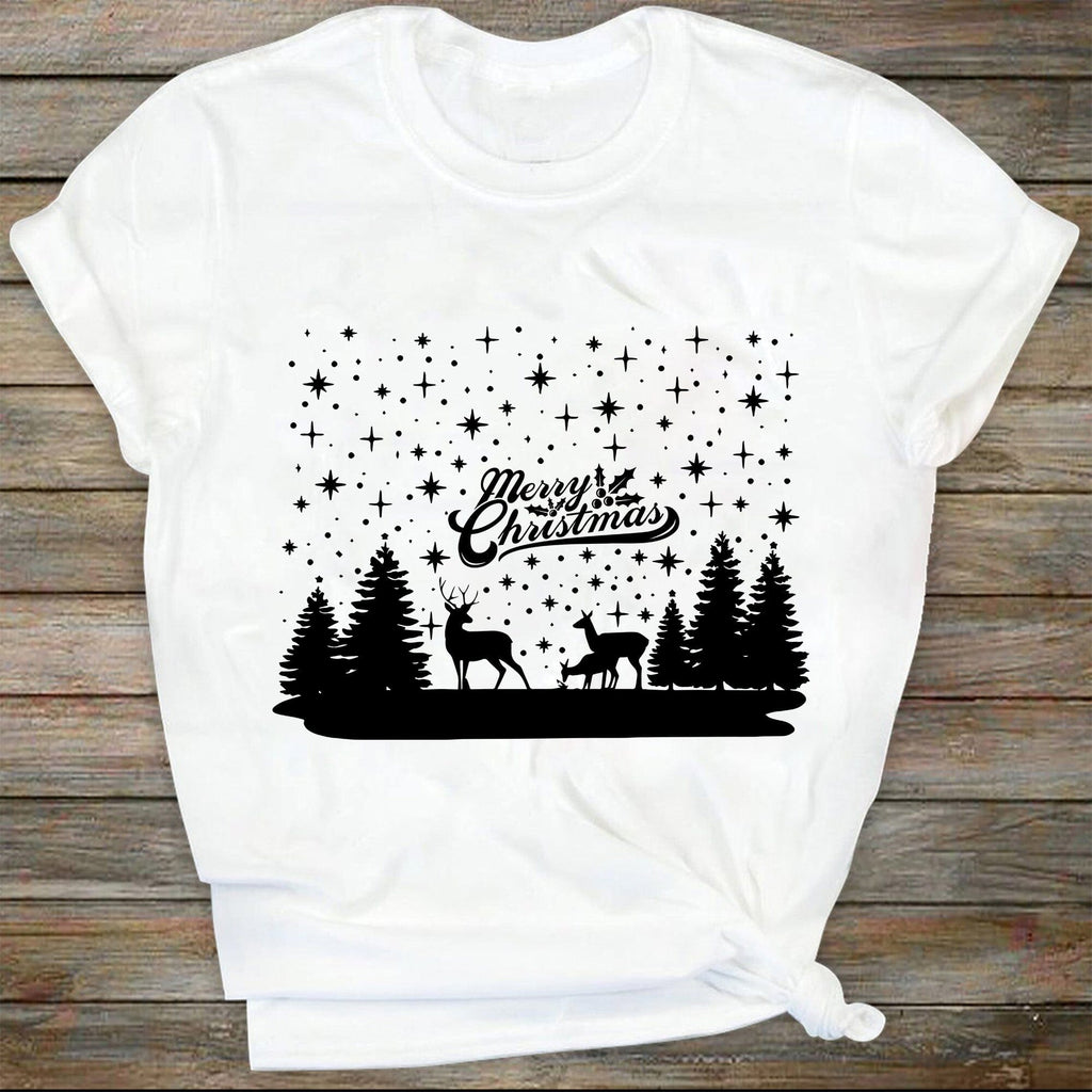 Merry Christmas Deer Scene Svg file, Svg Files For Cricut, 24oz Venti ...